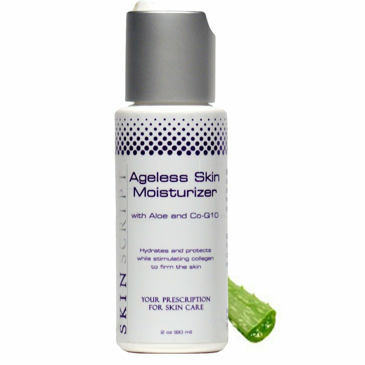 Skin Script Ageless Skin Moisturizer, with Aloe and CoQ10