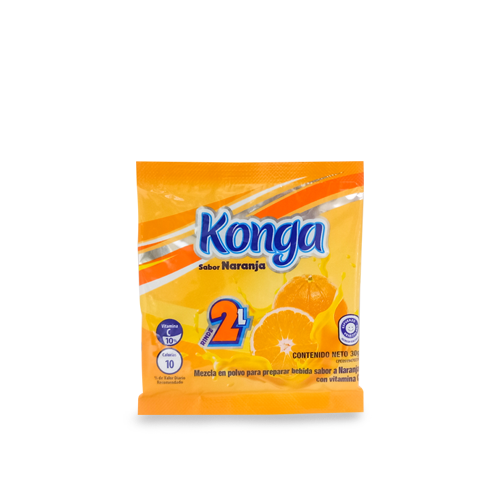 KONGA BEBIDA SABOR A NARANJA 30GR – Sucasa-Enlinea