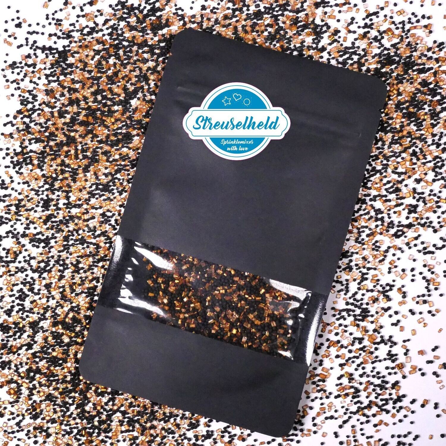 Schwarz/Gold Streusel