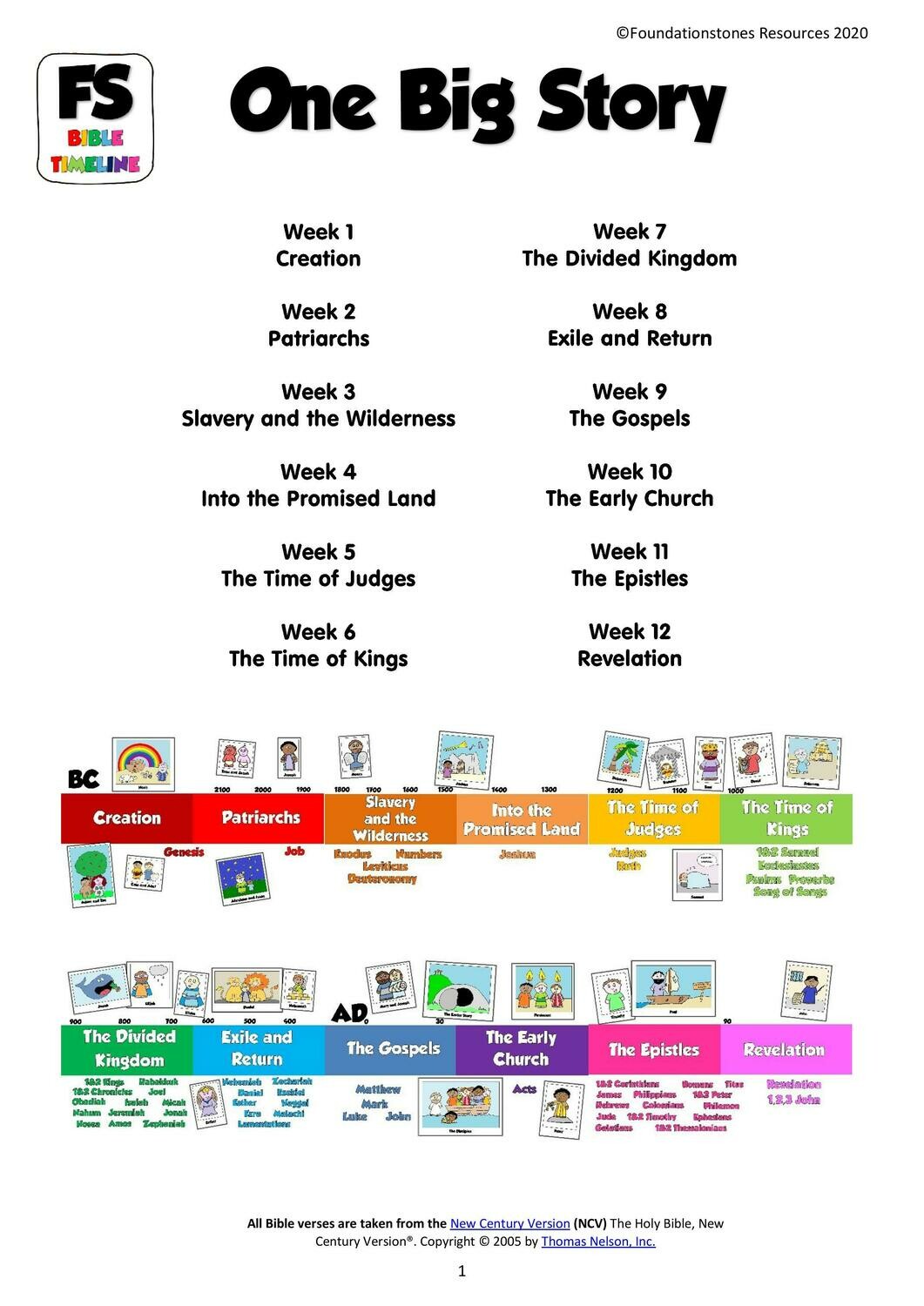 One Big Story - 12 week syllabus