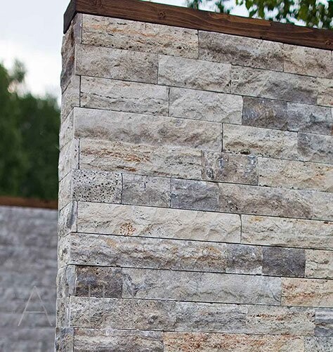 Silver Brown - Split Face Stone Slips - Samples