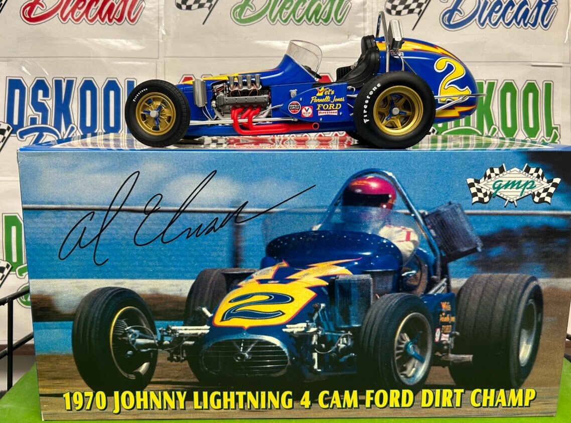 GMP 1970 Al Unser Johnny Lightning 4 cam am Ford Dirt champ sprint car ...