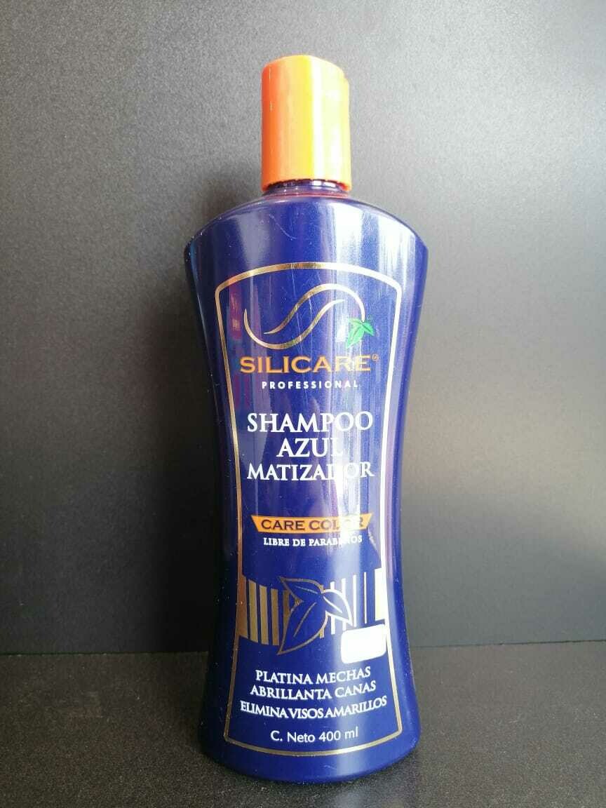 Shampoo para el Cabello, Azul Matizador - Silicare