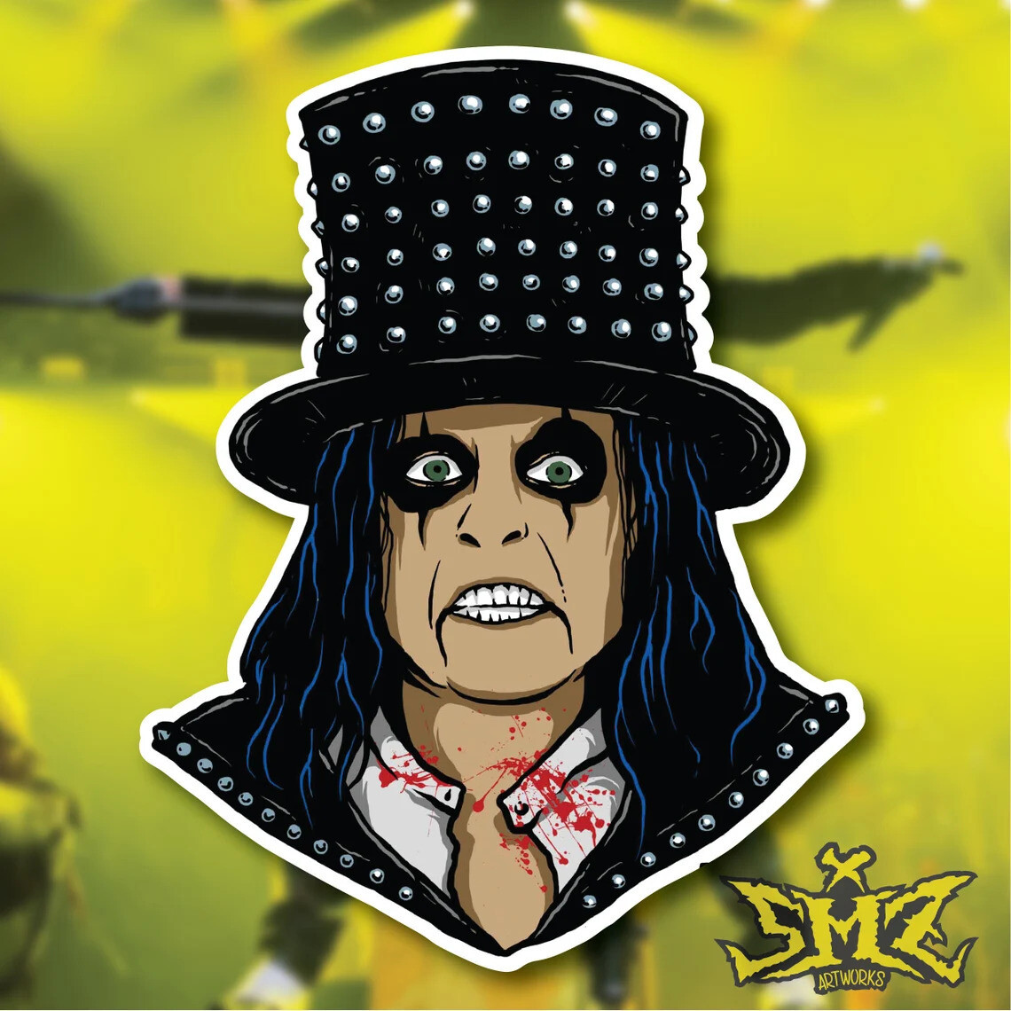 Alice Cooper Vinyl Sticker