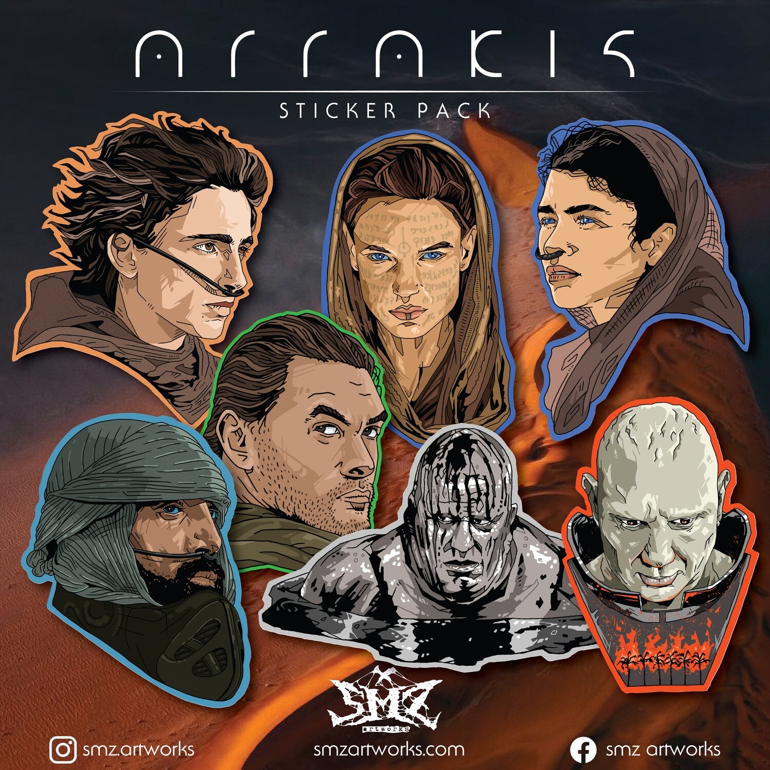 Arrakis Sticker Pack