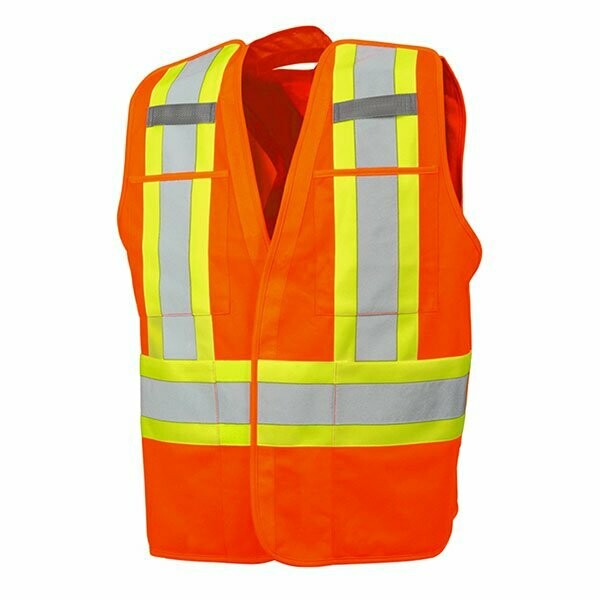 Solid Traffic Vest, 4 Pockets