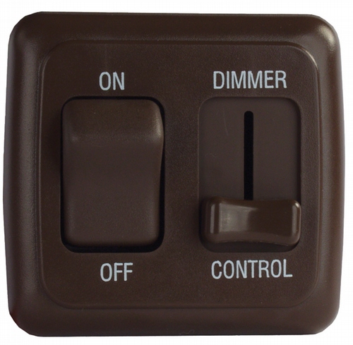 Dimmer/On-Off Rocker Switch Assembly with Bezel - Brown :: Product ...