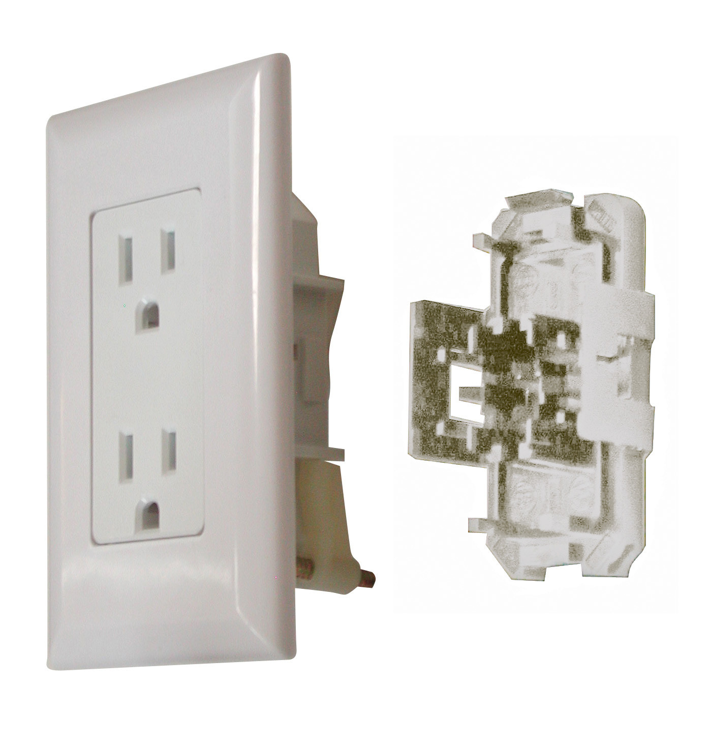 20 Amp Decor Receptacle with Cover - White :: Product Catalog ...