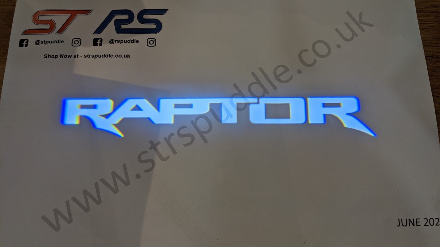BLUE "FORD" Logo Puddle Light (TYPE 3)