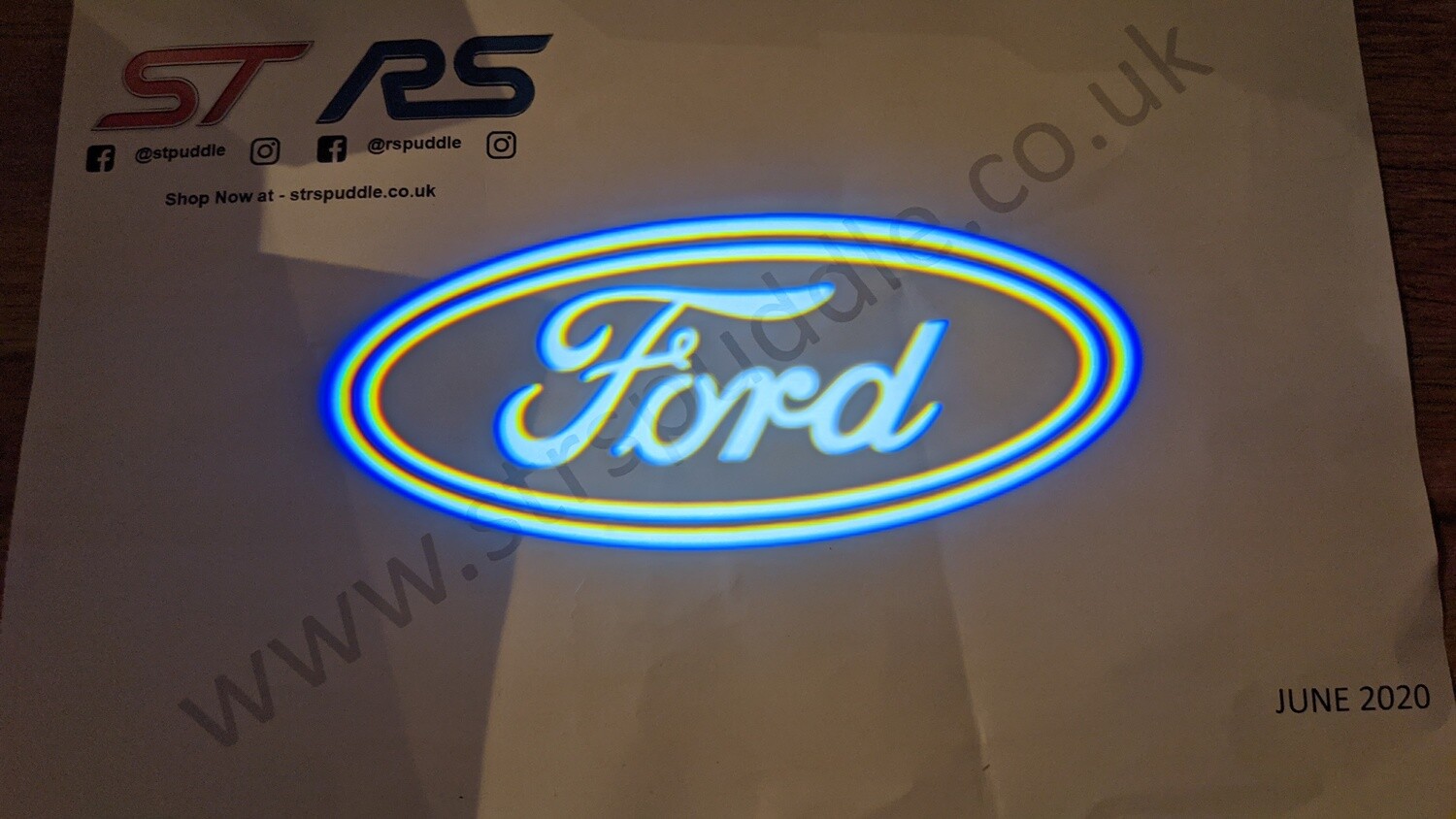 BLUE "ST" Logo Puddle Light (TYPE 3)