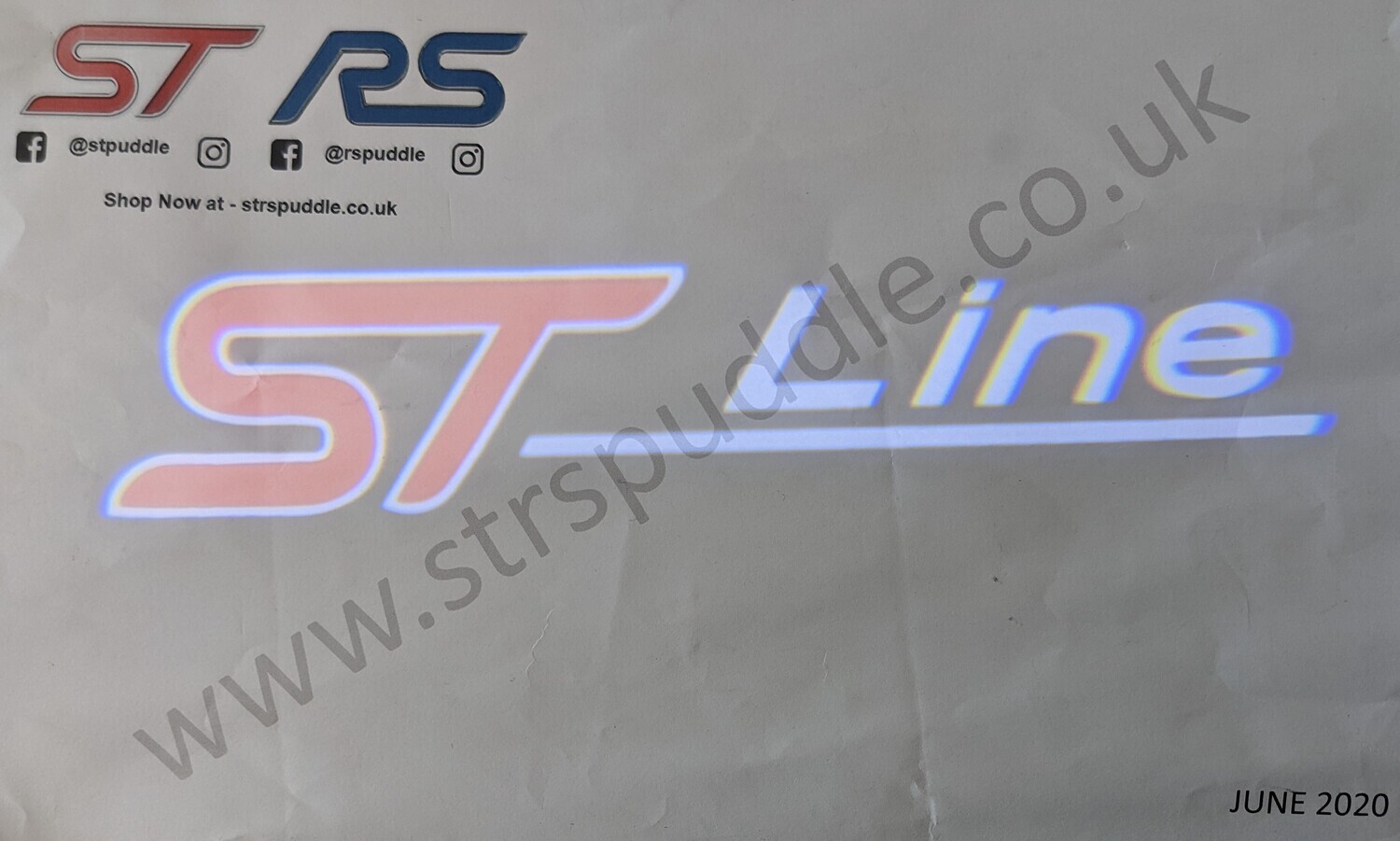 BLUE "ST" Logo Puddle Light (TYPE 3)