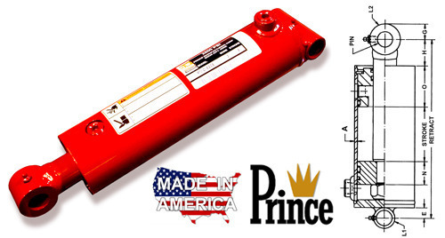 3" Bore Prince ROYAL Welded Cylinder - Hydraulic Catalog - Cylinder ...