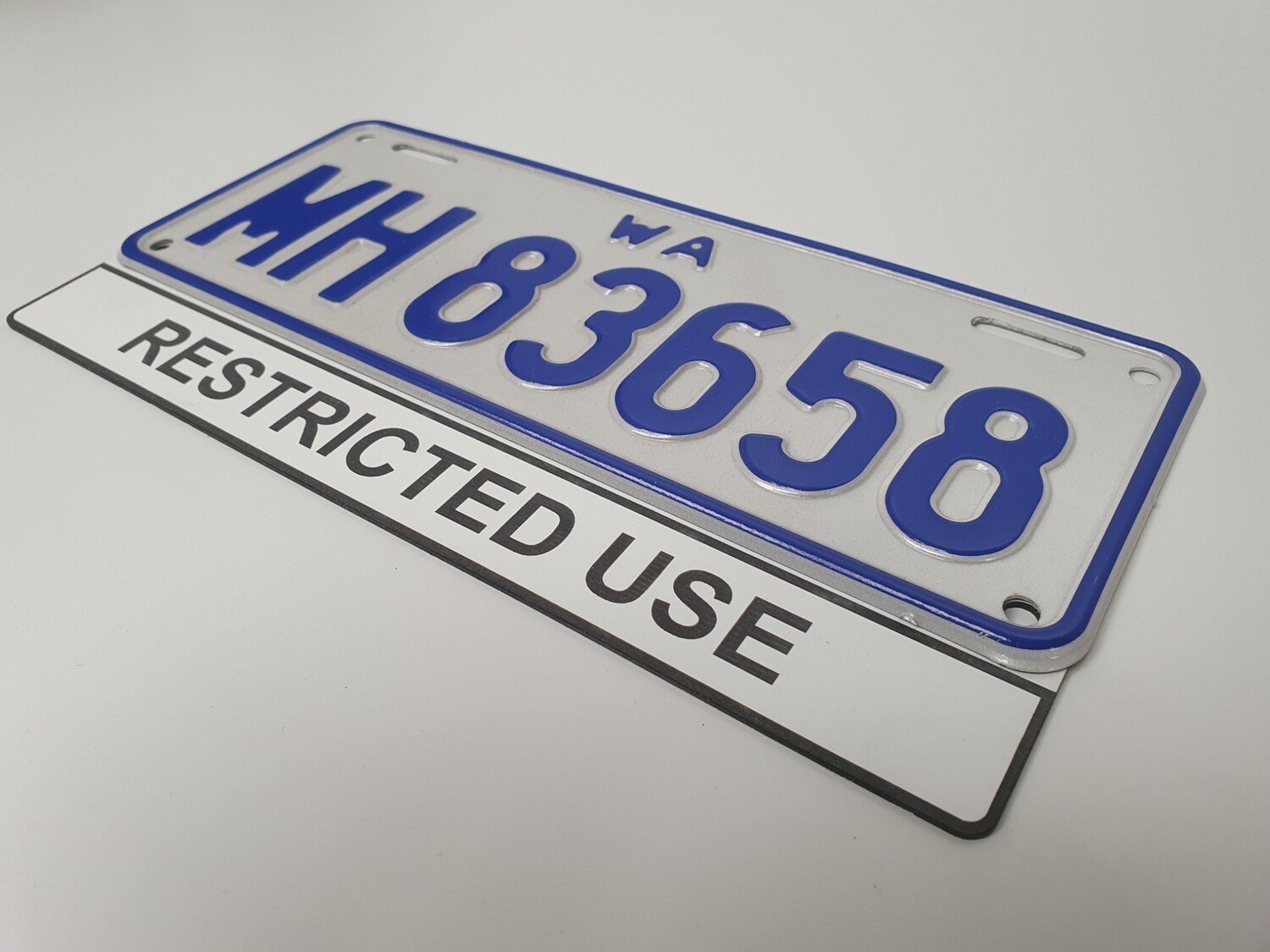 Restricted Use Plate label
