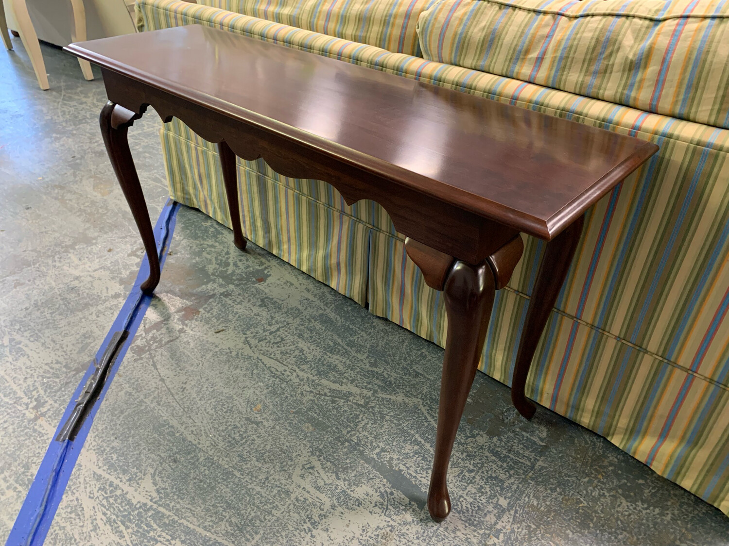 Cherry Queen Anne Console Table