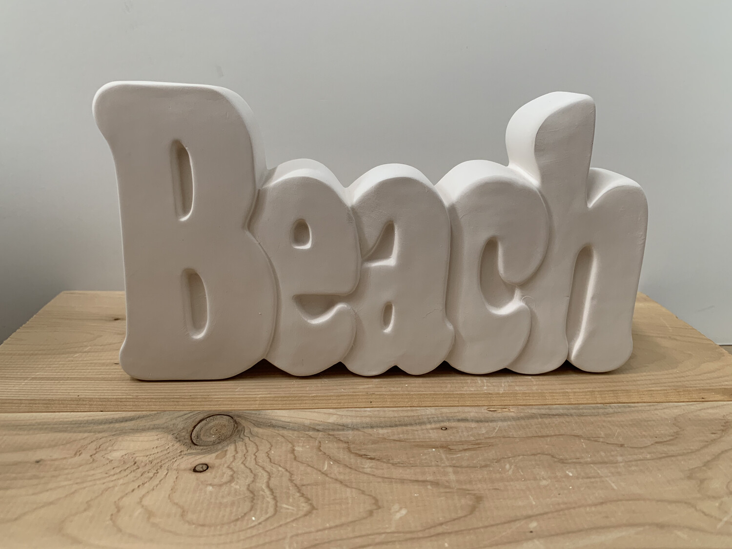 Paint Your Own Pottery - Ceramic Beach Word Plaque