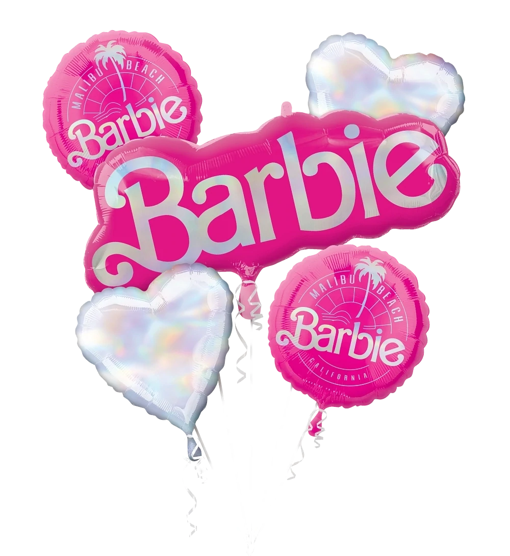Balloon Delivery Melbourne - Barbie Balloon Bouquet