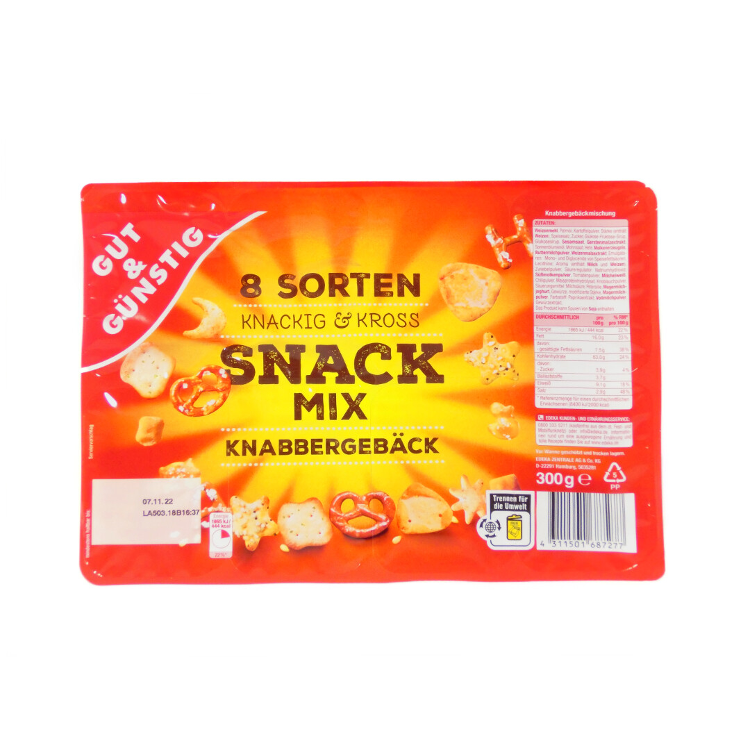 Snack Mix Knabbergebäck (8 Sorten)