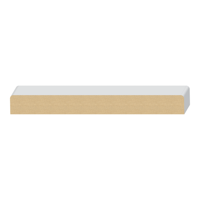 2 Eased Edge MDF Wall Cap 1-1/4" x 11-1/4" x 16 feet