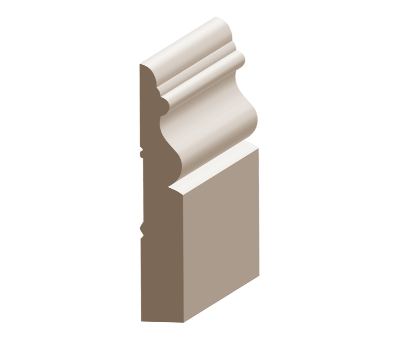 Flex Victorian Baseboard 9/16" x 3-7/8" to match MDF