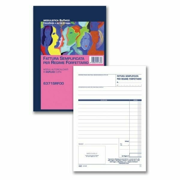 Fogli di servizio NCC - Blocco 50/50 fogli autoricalcante - 16,8x10 cm