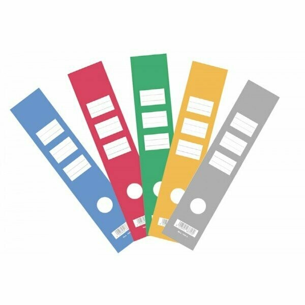 Etichette adesive raccoglitori - Dorso 8 cm - giallo