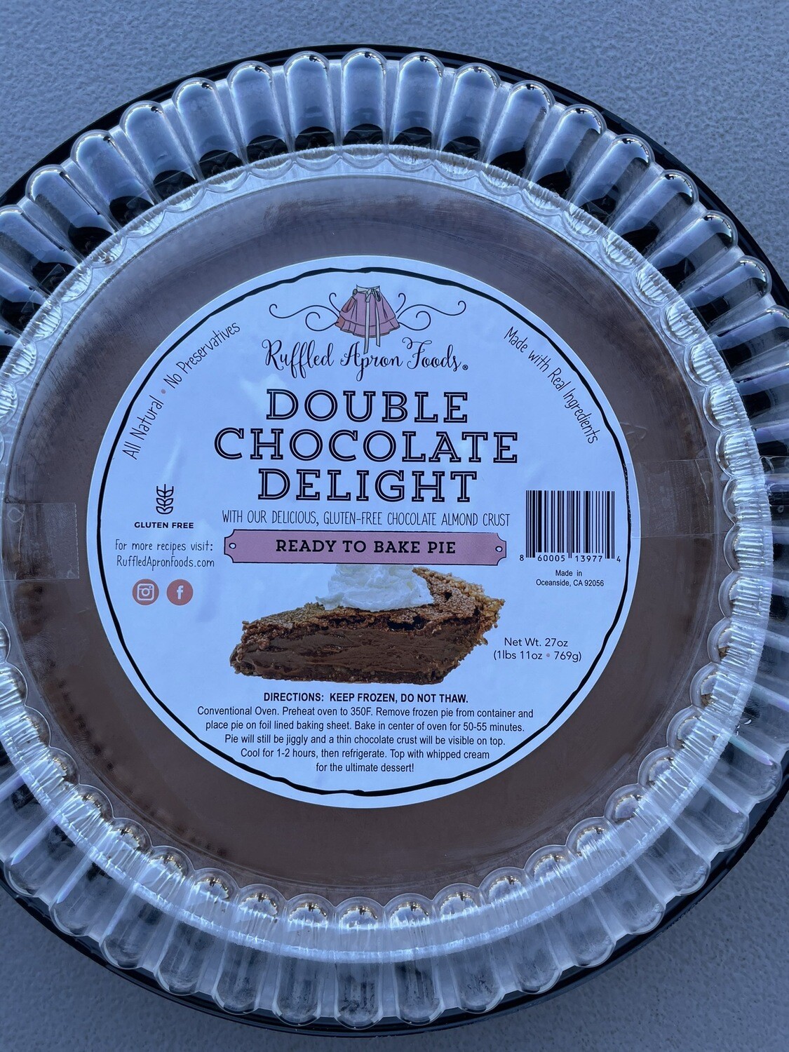 Pie (Frozen) | Double Chocolate Delight | Gluten Free