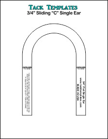 Simple "C" Sliding Ear Piece - 3/4" **PDF**