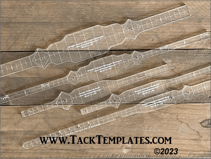 Straight Diamond Rectangle Tack Set