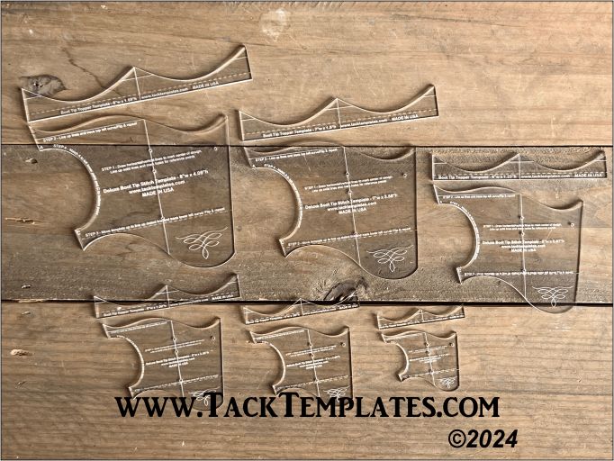Deluxe Boot Tip Stitch Template