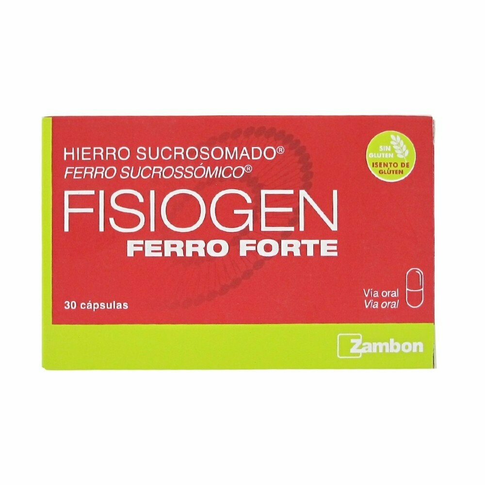 FISIOGEN FERRO FORTE 30 CAPSULAS
