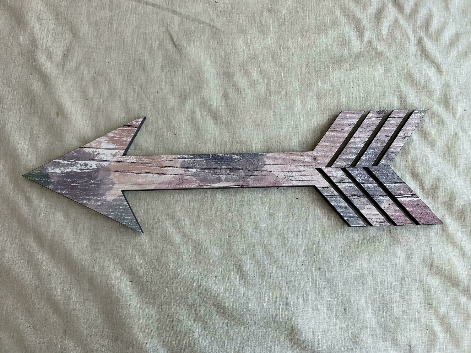 Arrow Cut Out Plaque 20.25x6.25