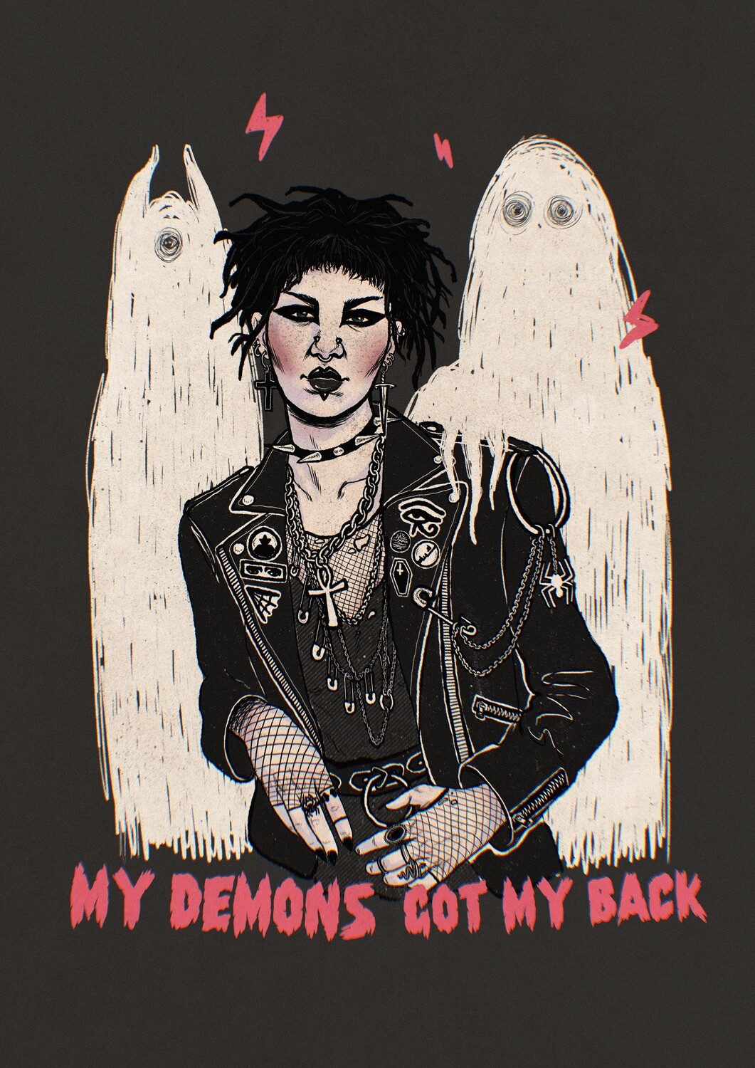 My demons got my back print