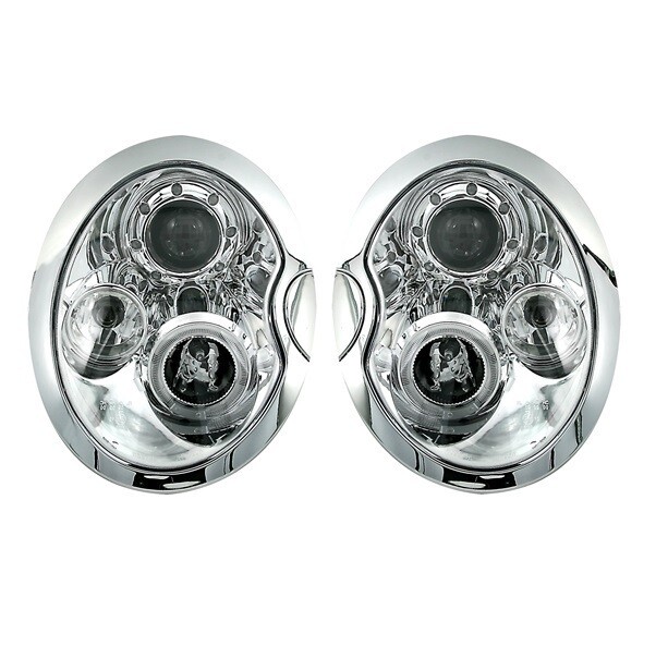 Paire de phares avant à LED Angel Eyes pour Mini Cooper R50 R52 R53 ...
