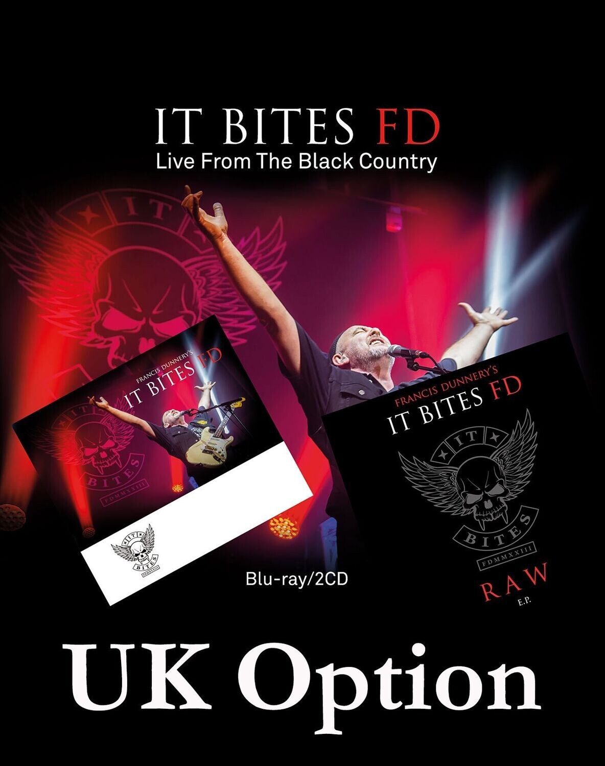 Francis Dunnery's IT BITES -Blu-ray/2CD + Bonus CD/Postcard UK OPTION