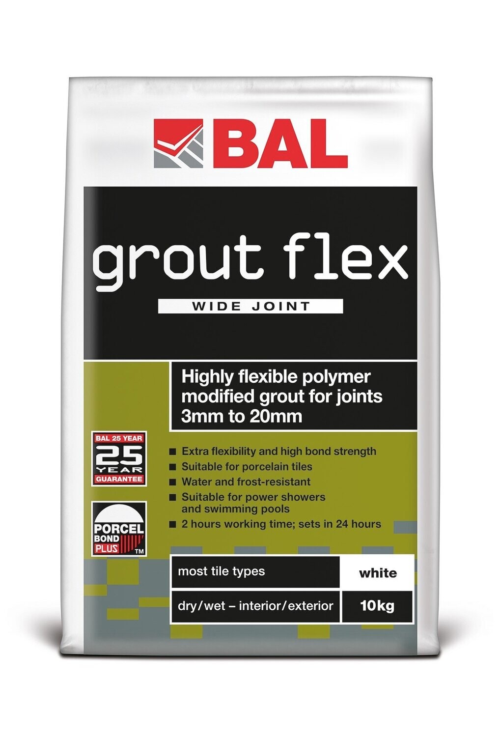 BAL Grout Flex Wide Tile Grout-WallFloor 10kg