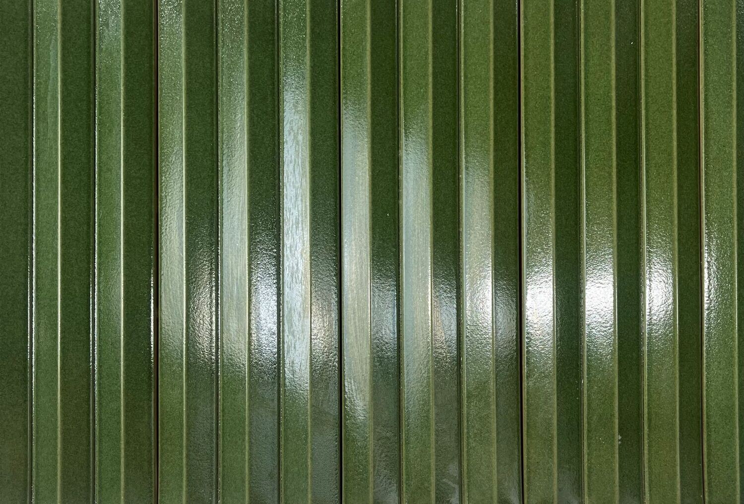 3D Fluted Wall Tiles Trio 3D Green