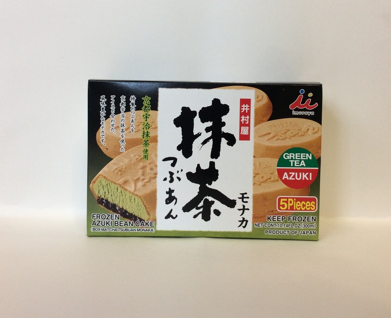 Imuraya Matcha Monaka Ice Cream with Red Bean