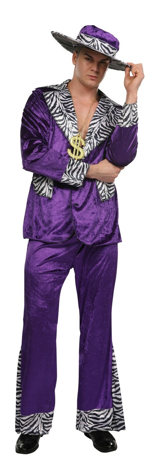 Pimp Daddy Hustler Velvet Suit Costume