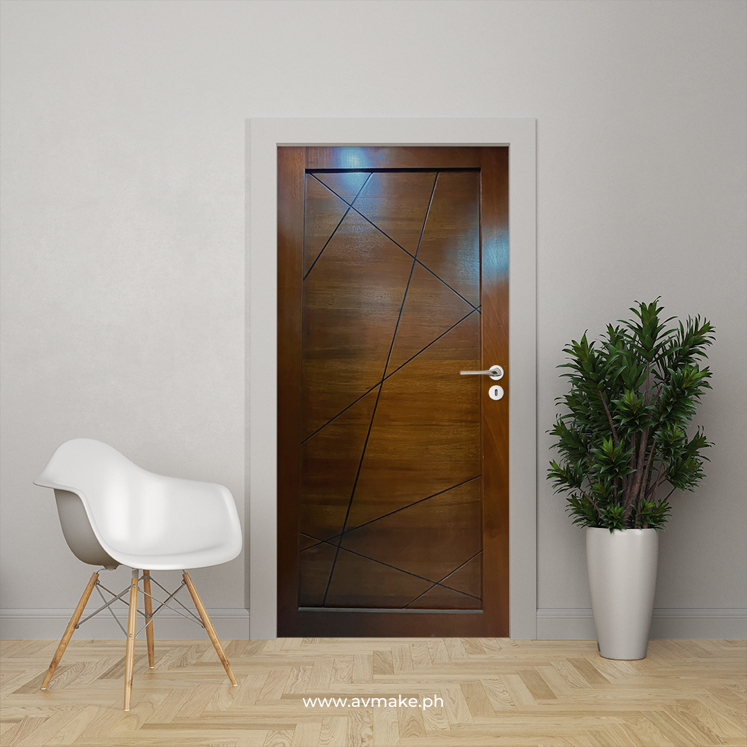 SOLID PANEL DOOR - MAHOGANY