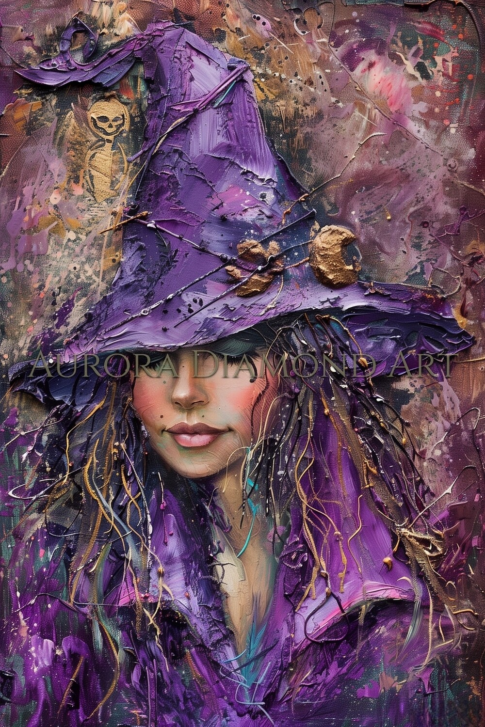 Painted Witch Diamond Painting