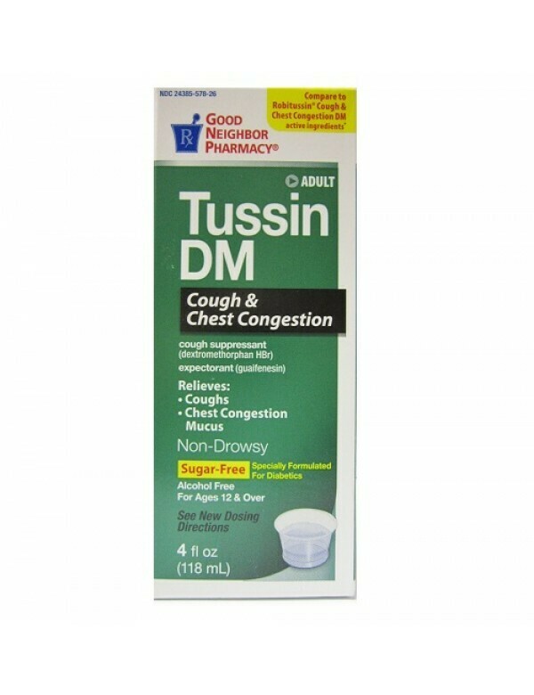 GNP Tussin DM Sugar-Free Cough and Chest Congestion 4 fl.oz.