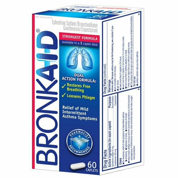 Bronkaid Strongest Formula 60 caplets