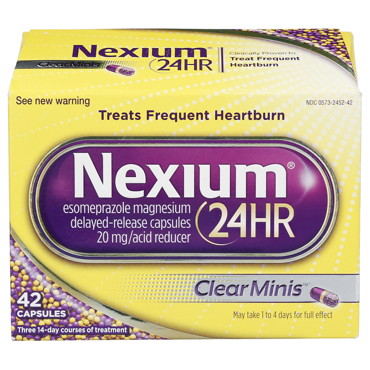 Nexium 24 hour 20mg 42 capsules