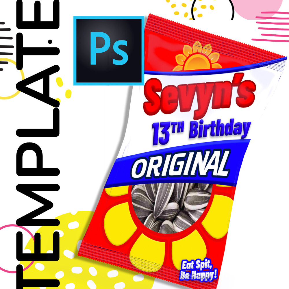 PSD • Sunflower Seeds Template