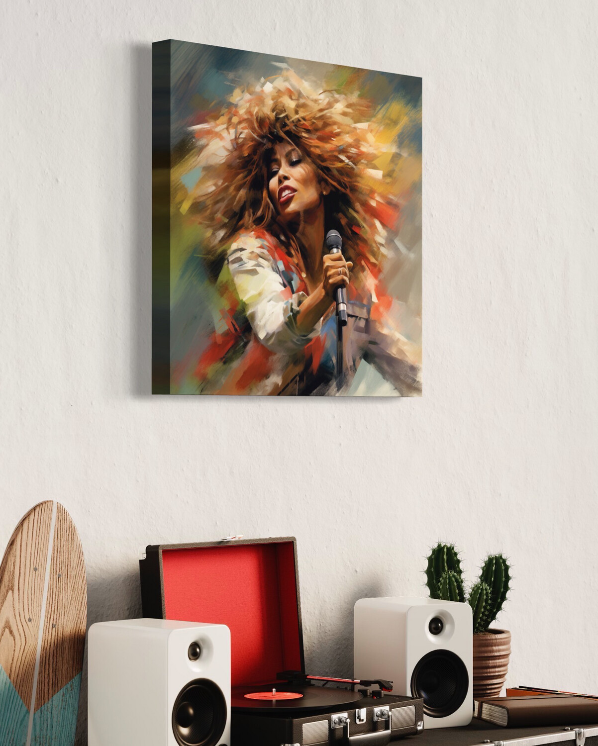 Vibrant Art Painting of Tina Turner