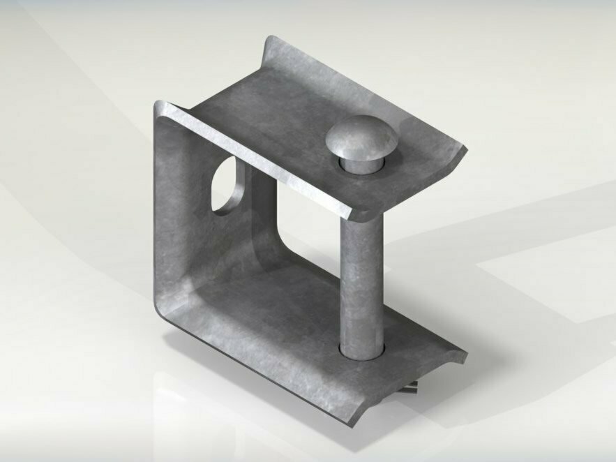 Soporte horquilla para aislador tipo carrete (Bracket Support For ...