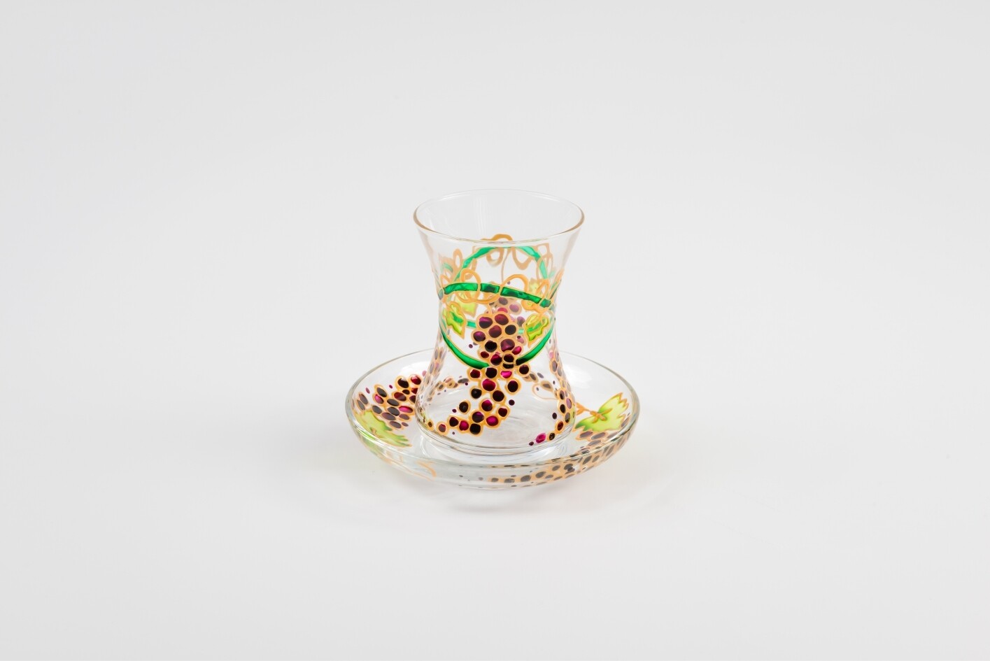 Hand Decorated Traditional Armudu Glass