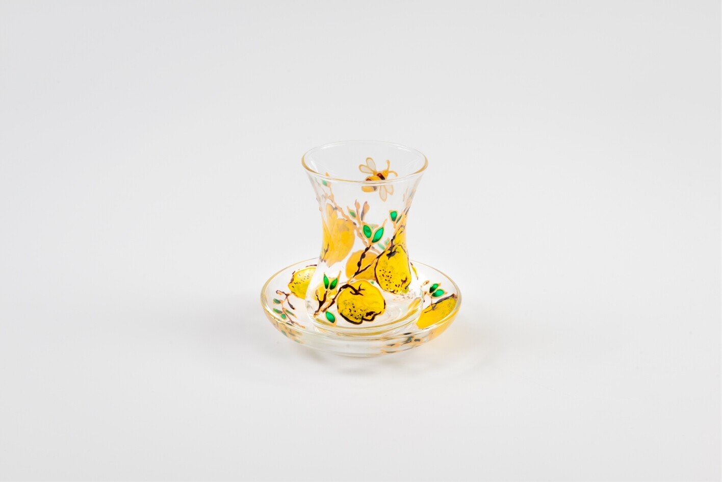 Hand Painted Traditional Armudu: Gift from Azerbaijan