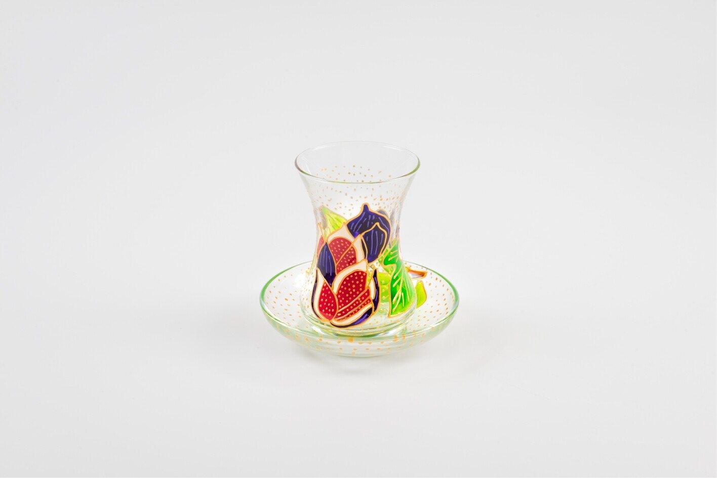 Hand Decorated Traditional Armudu Glass