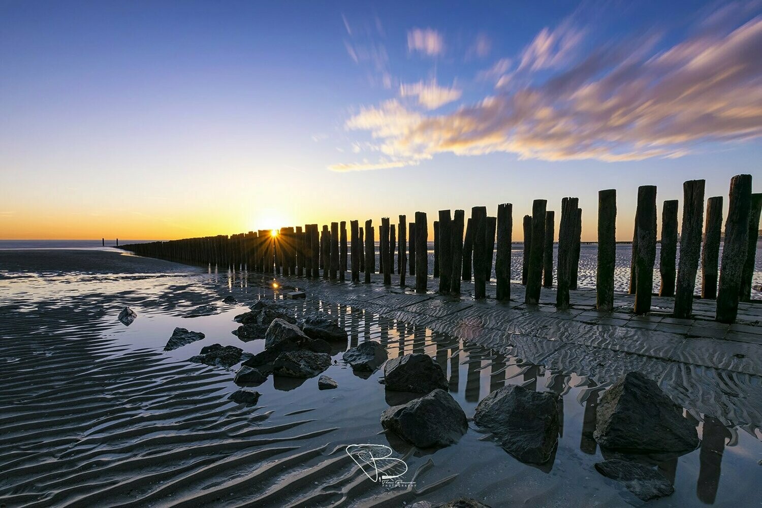 Zonsondergang strand Zoutelande